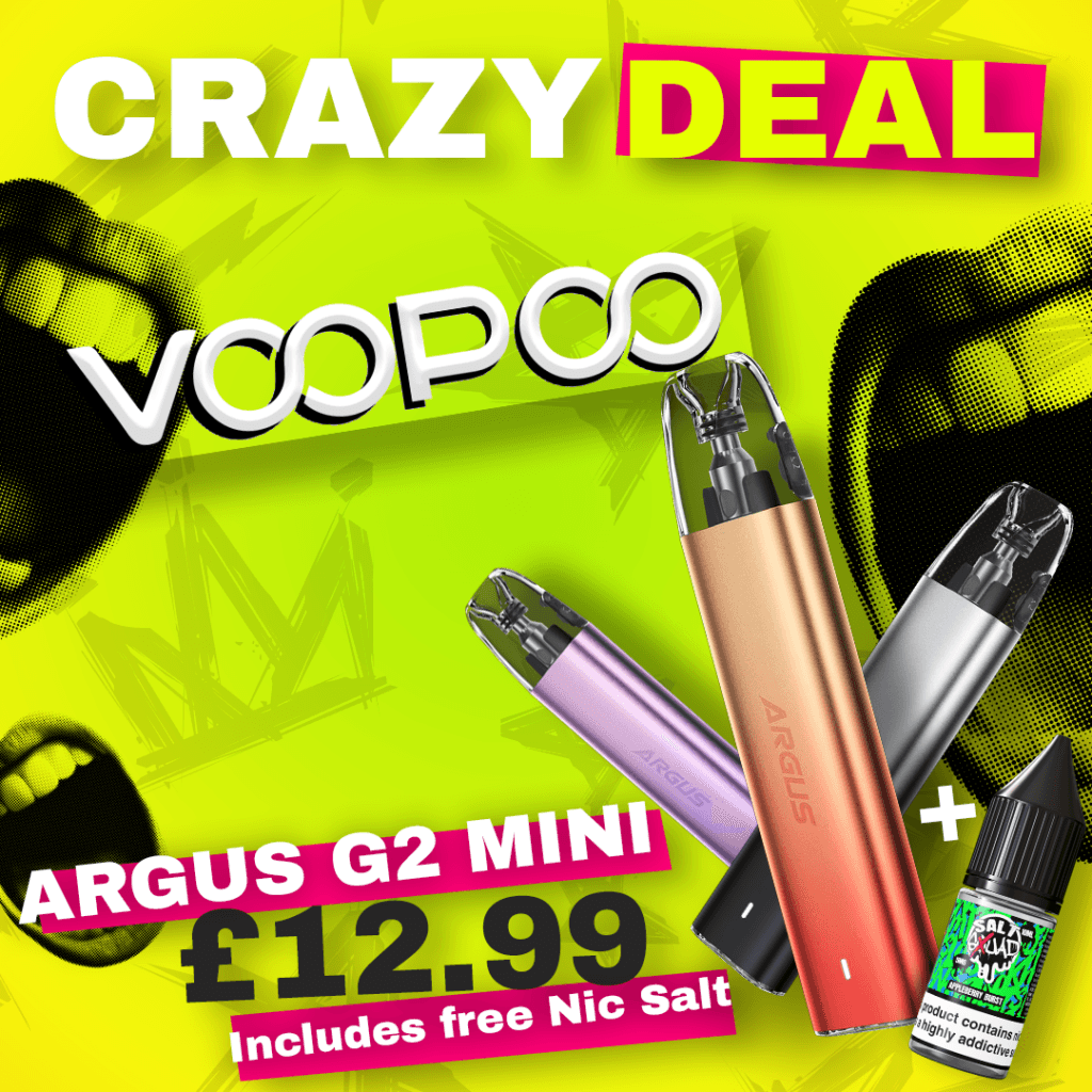 VooPoo Argus G2 Mini Kit with Free Nic Salt - XTRM BAR